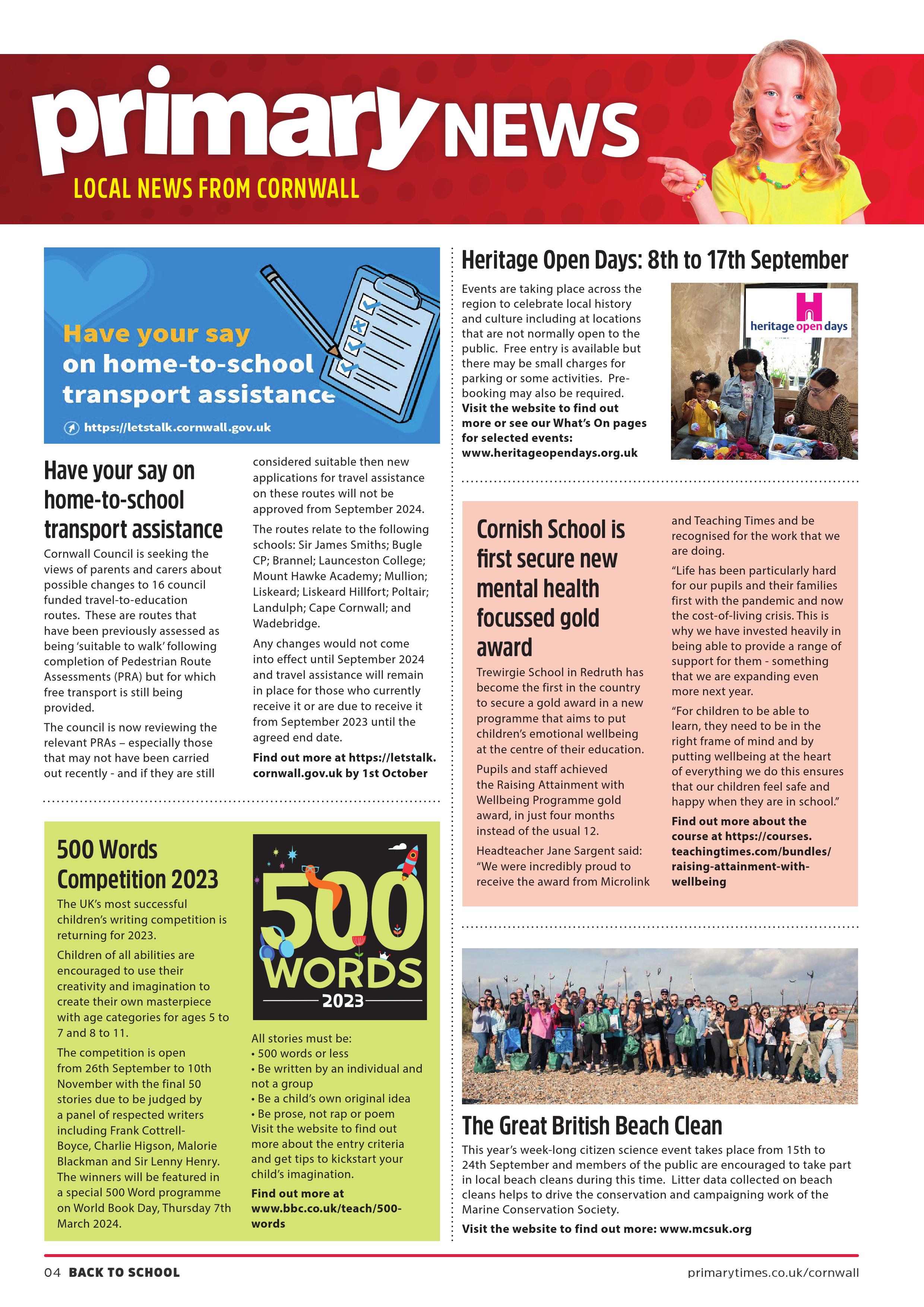 Primary Times Cornwall BTS 2023