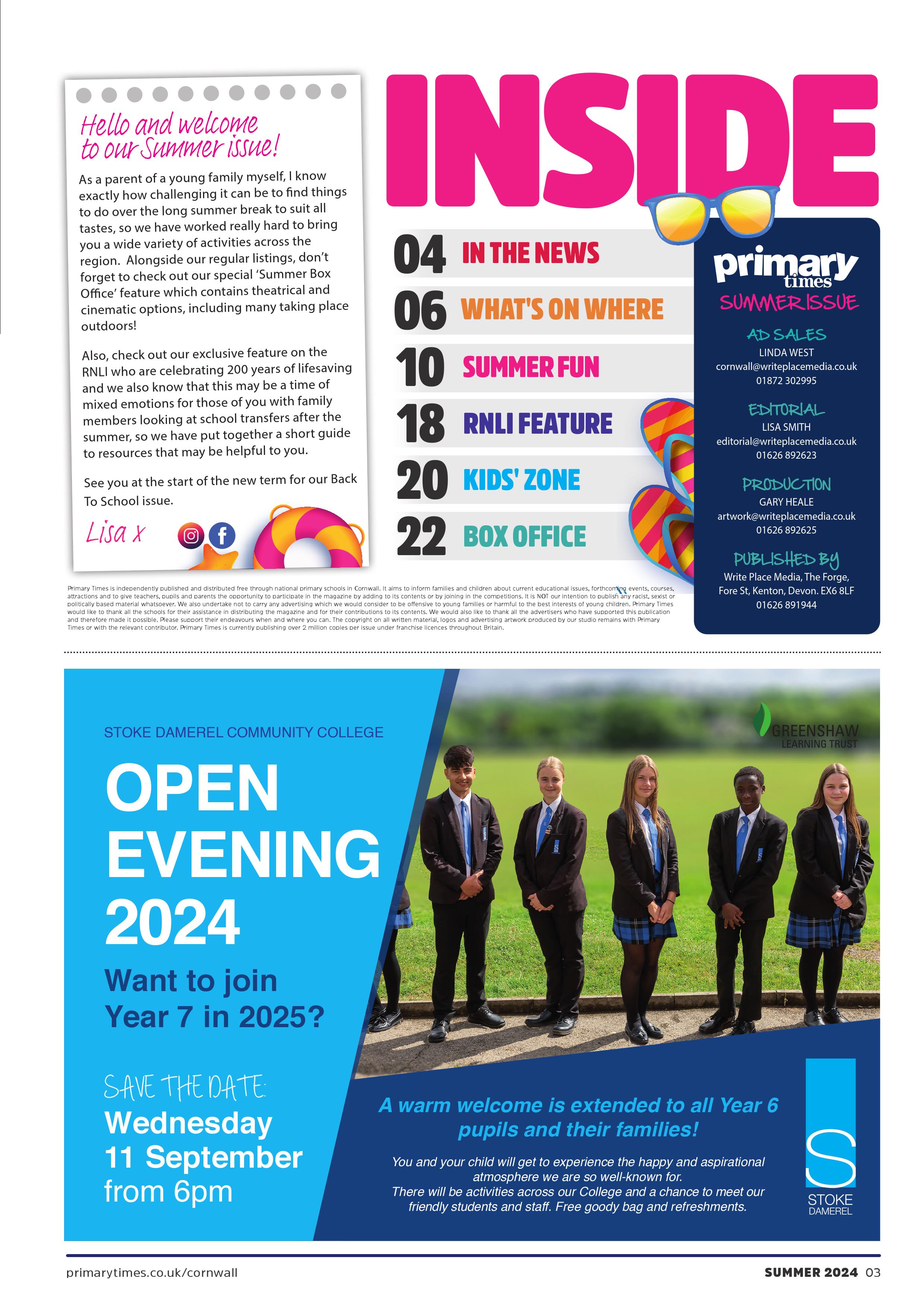 Primary Times Cornwall Summer 2024