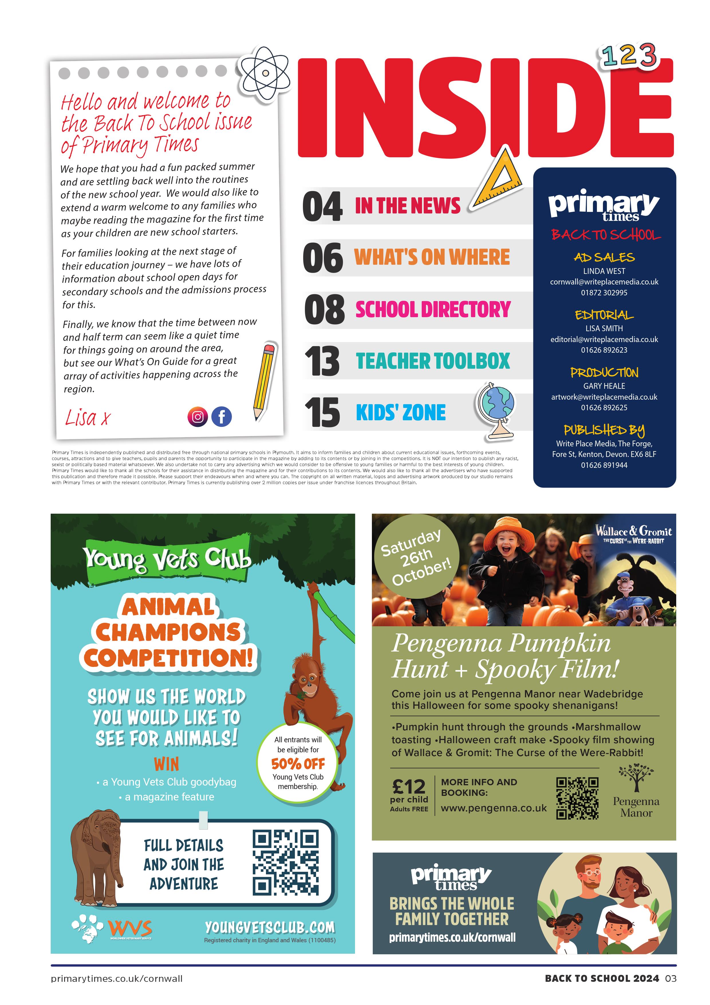 Primary Times Cornwall BTS 2024