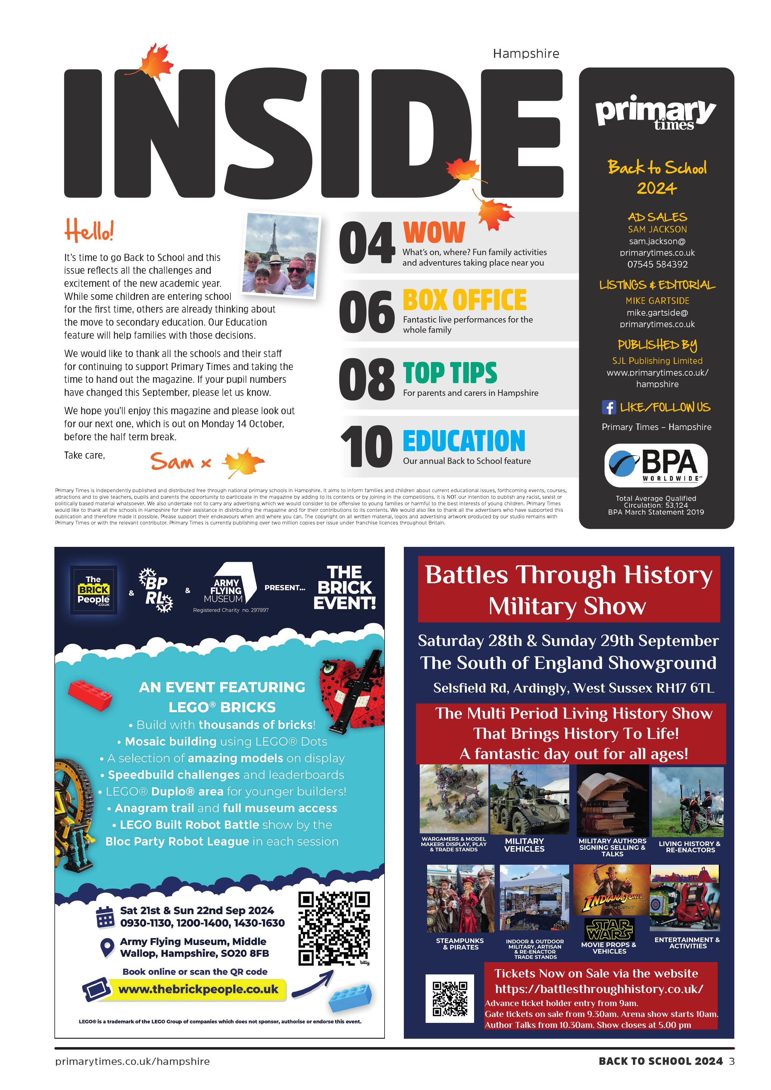 Primary Times Hampshire Back to School 2024